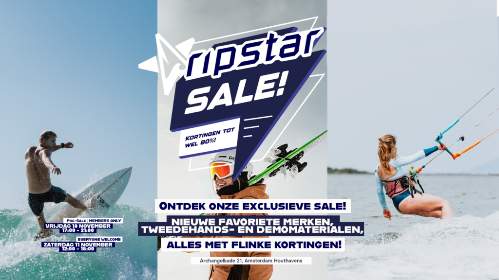Ripstar SALE: surf/snow/kite materiaal met hoge korting | Ripstar